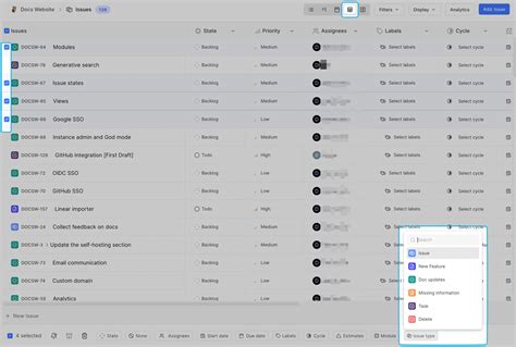 Work Item Types Plane