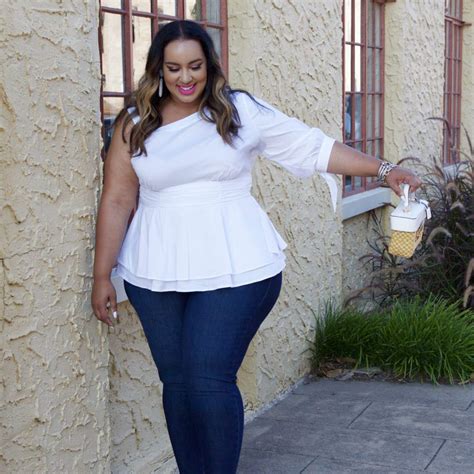 Plus Size White Jeans Outfit Plus Size Jeans