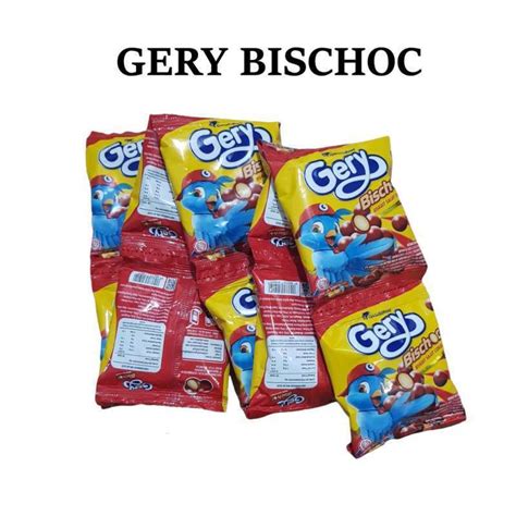 Jual Gery Bischoc 5gr X 10pcs Gerry Biskuit Bola Coklat Shopee Indonesia