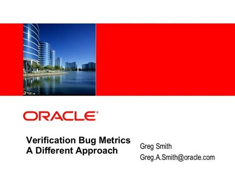 Verification Bug Metrics A Different Approach