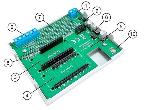 how to mount projects with feather shaped microcontroller boards in a