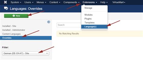joomla language override as blog