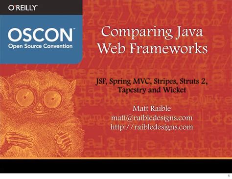 comparing java web frameworks pdf