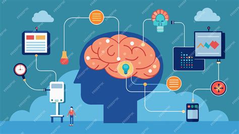 Premium Vector As Electrodes Monitor Brain Activity In Real Time