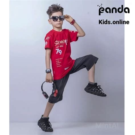 خرید و قیمت تیشرت شلوار پسرانه سایز 55 و 60 از غرفه پوشاک کودک پاندا