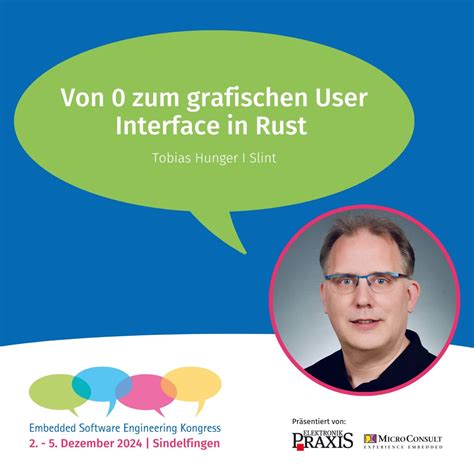 Slint On Linkedin Rust Slint Esekongress Rustlang Ui Ux Declarative
