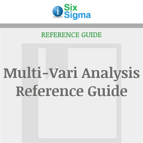 multi vari analysis reference guide