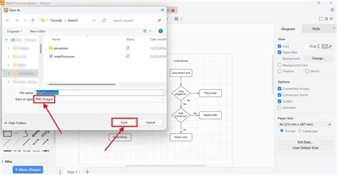 How To Export A Diagram As Png In Draw Io The Requirements Engineer