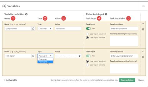 uso de variables en un script python hcl
