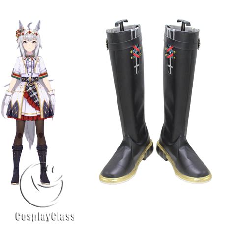 Uma Musume Pretty Derby Oguri Cap Black Shoes Cosplay Boots Cosplayclass