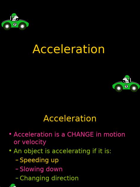 21 Acceleration Ppt Pdf