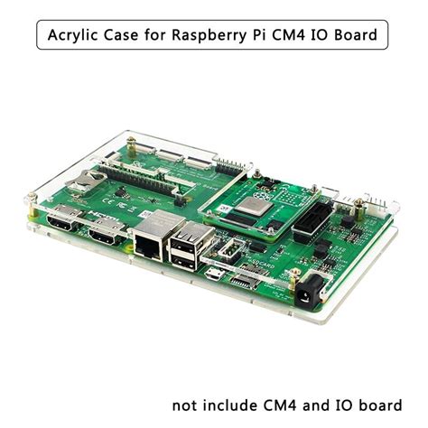 เคสอะครลคสำหรบ CM IO Board Raspberry Pi Compute Module IO Board Clear Shell Lazada co th