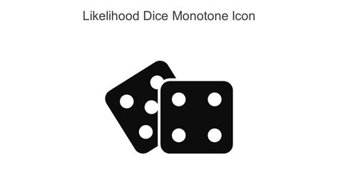 Likelihood Dice Monotone Icon In Powerpoint Pptx Png And Editable Eps Format PPT Template