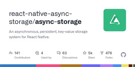Github React Native Async Storageasync Storage An Asynchronous