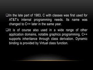 C Overview PPT PPTX
