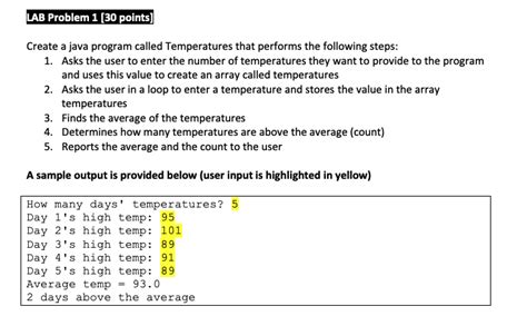solved lab problem 1 [30 points create a java program