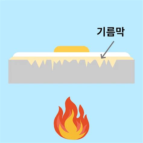 스텐팬이 눌러붙는 이유 해결방법