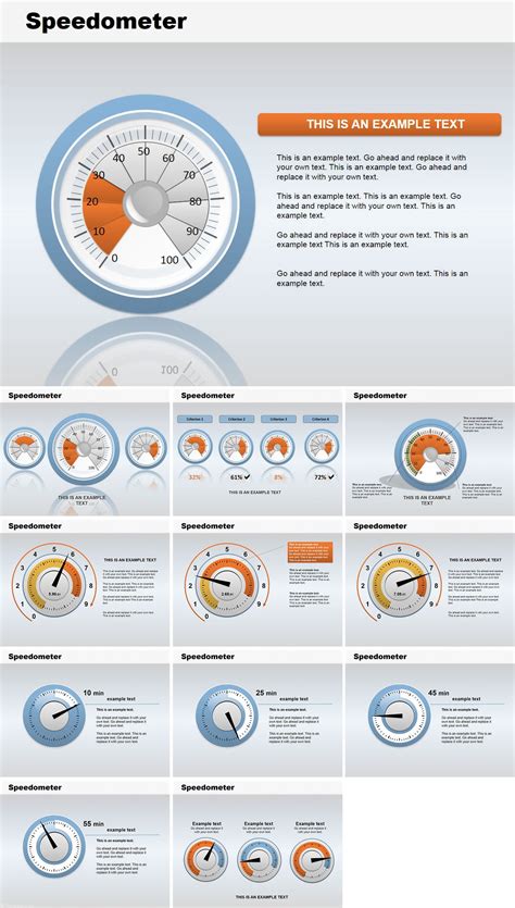 Speedometer Powerpoint Charts Template For Presentation Powerpoint