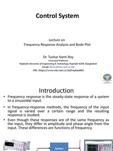 analysis of frequency response and bode plots for control systems pdf