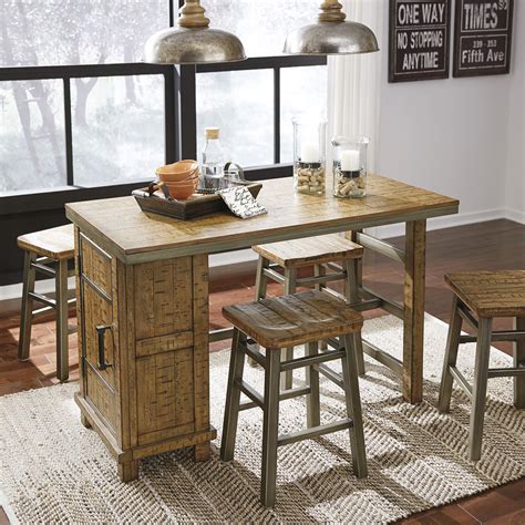 Donnie Counter Height Table Bar Foundry45 By Star Furniture Rustic Dining Room Houston