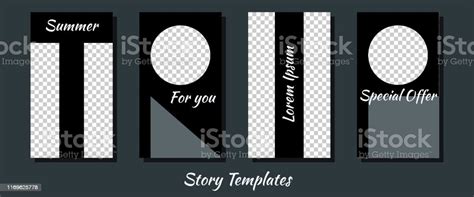 소셜 네트워크에 대한 미니멀 한 이야기의 집합입니다 사진에 대한 프레임 Seth는 고유 한 콘텐츠를 만들 수 있습니다 스토리용 템플릿입니다 문자 모양의 패턴입니다 Brand