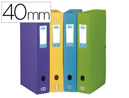 Hyperburo BoÎte Classement Oxford Memphis PolypropylÈne Opaque 7 10e Dos 40mm Bouton Pression