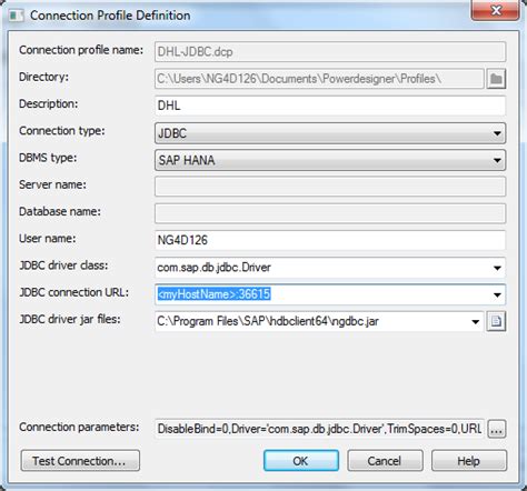 Creating A Jdbc Connection To HANA With Powerdesig SAP Community