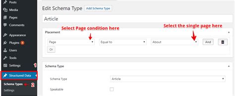 How Do I Target The Schema On A Specific Page Schema And Structured Data For Wp Documentation