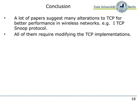 TCP Performance Analysis Wireless Multihop Networks PPT