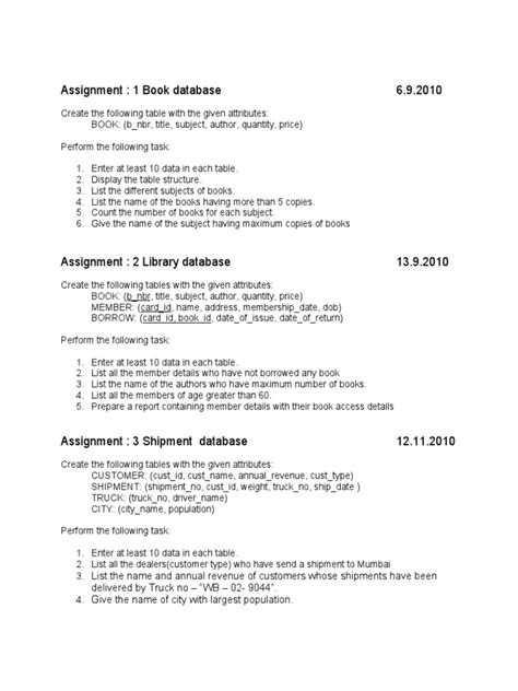 Dbms Assignment Pdf Databases Information Technology