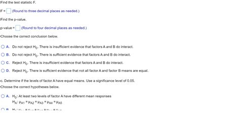 Solved Df MS F Ratio Examine The Following Two Factor Chegg