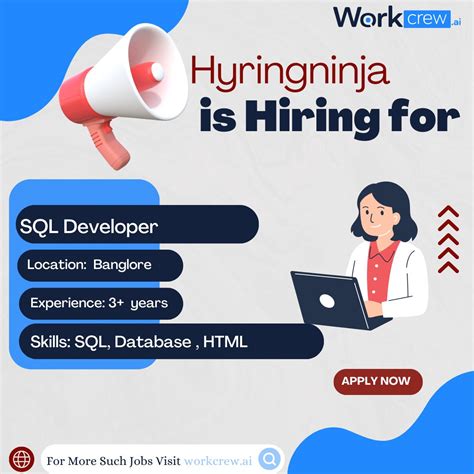 Workcrew On Linkedin Jobopportunity Sqlexperts Sqldeveloperjobs Jobopportunity Hiringnow…