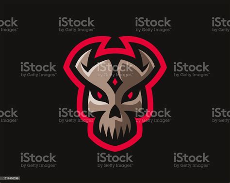 두개골 현대 로고입니다 스포츠 및 Esport 팀을위한 두개골 디자인 엠블럼 템플릿 로고에 대한 스톡 벡터 아트 및 기타 이미지 로고 공포 무서움 두개골 Istock