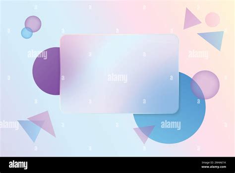 Glassmorphism Abstract Template Vector Background With Glassmorphic