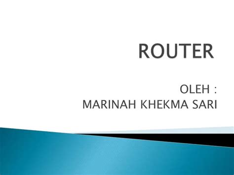 Router Ppt