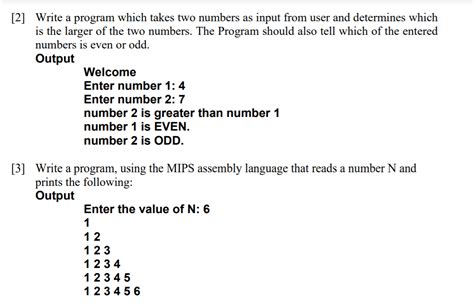 Solved 2 Write A Program Which Takes Two Numbers As Input