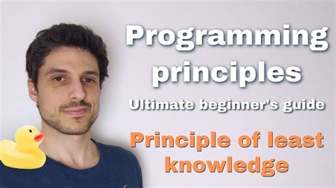 Principle Of Least Knowledge Clean Code And Programming Principles For Beginners Series YouTube