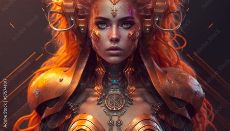 Freyja The God Of Love Sex And Fertility Cyberpunk German Gods Mythologies Generative
