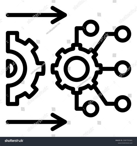 Cloud Algoritm Icon Black Outlineelement Design Stock Vector Royalty Cloud Algoritm Icon Black Outlineelement Design Stock Vector Royalty