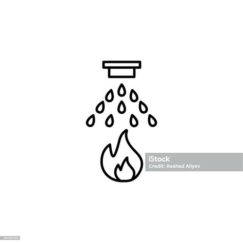 소방 시스템 아이콘입니다 모바일 개념 및 웹 응용 프로그램에 대 한 아이콘을 급수 하는 물방울의 요소입니다 웹 및 모바일 선 소방 시스템 아이콘을 사용할 수 있습니다 0명에