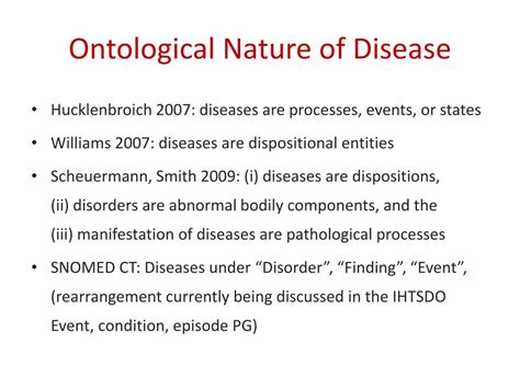 Ppt Scalable Representations Of Diseases In Biomedical Ontologies