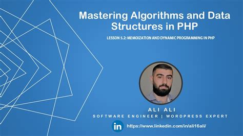 Mastering Algorithms And Data Structures In Php Memoization And