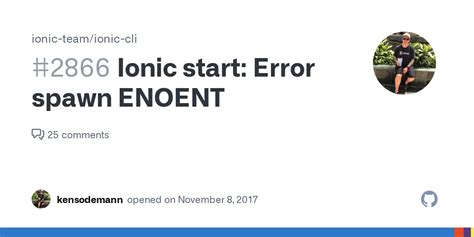 Ionic Start Error Spawn Enoent · Issue 2866 · Ionic Teamionic Cli