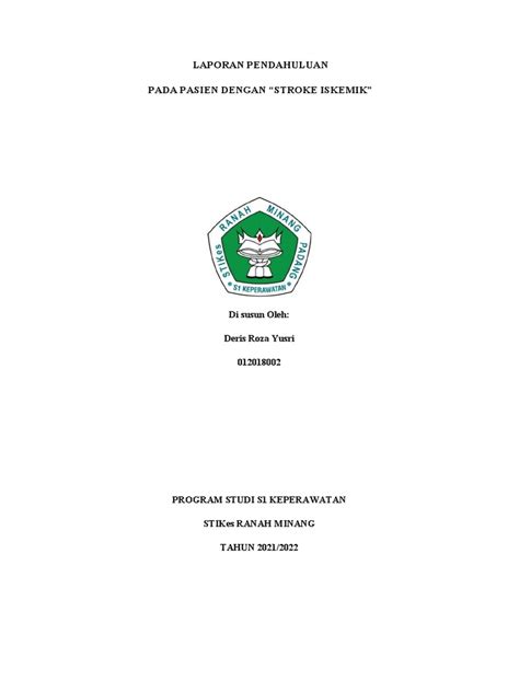 Lp Stroke Iskemik Pdf