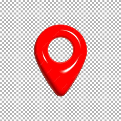 Premium Psd 3d Rendering Red Realistic 3d Map Pin Gps Pointer Markers