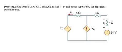 Solved Hint Do KVL In Outer Loop And KCL At The Node Chegg