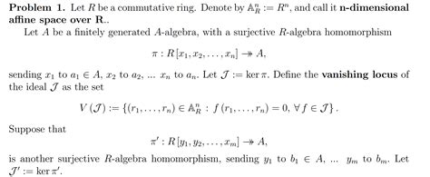 Solved Problem 1 Let R Be A Commutative Ring Denote By