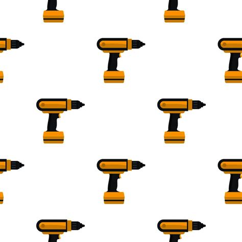 웹 벡터 일러스트 레이 션에 대 한 노란색 전기 드라이버 드릴 패턴 원활한 플랫 스타일 손 건축업자 플라스틱 배경 일러스트 및 사진 무료 다운로드 Pngtree
