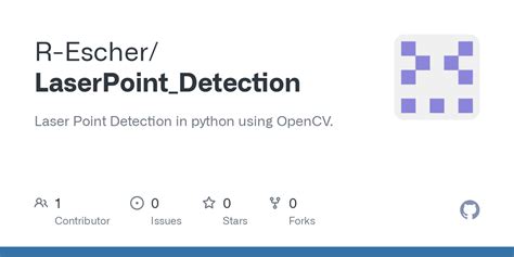 GitHub R Escher LaserPoint Detection Laser Point Detection In Python Using OpenCV