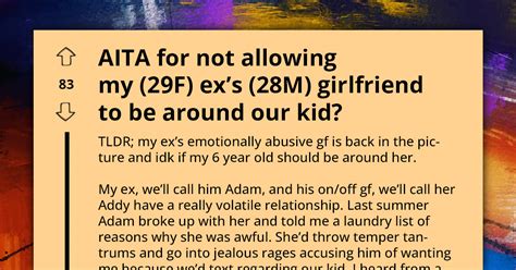 Worried Mother Tells Ex Partner He Can T See Their Daughter If He Gets Back With His Abusive Ex